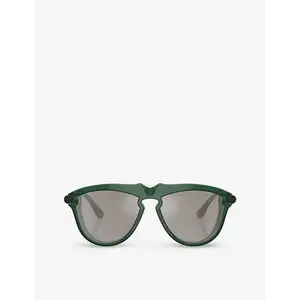 Burberry Be4417u Pilot-frame Sunglasses - Green