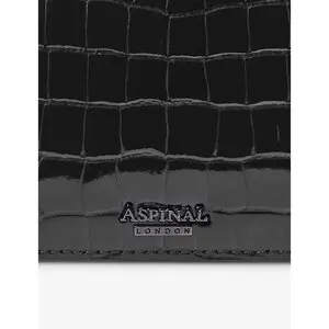 ASPINAL OF LONDON Mayfair Croc-effect Leather Clutch Bag