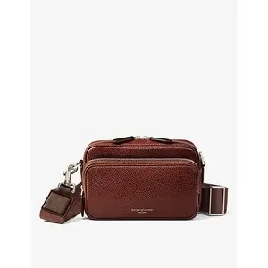 ASPINAL OF LONDON Reporter Leather Cross-body Bag - Brown