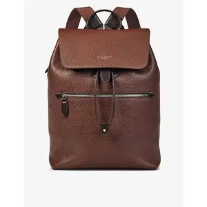 ASPINAL OF LONDON Leather Reporter Backpack - One-color