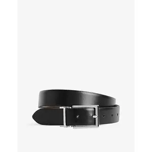 REISS Ricky Reversible Leather Belt - Black/brown