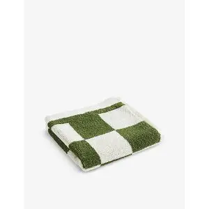 HAY Check-pattern Cotton Wash Cloth - Matcha