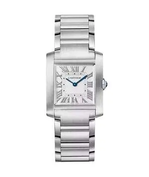 CARTIER Crwsta0074 Tank Française Medium Stainless- Quartz Watch