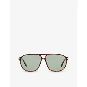 TOM FORD Tortoiseshell Aviator Sunglasses
