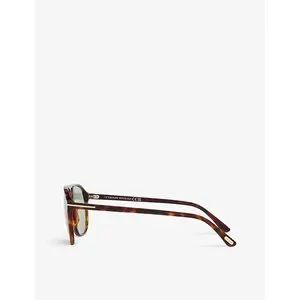 TOM FORD Tortoiseshell Aviator Sunglasses