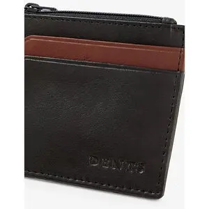 DENTS Logo-debossed Leather Card Holder