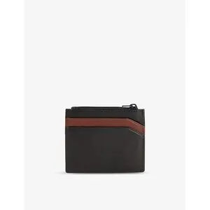 DENTS Logo-debossed Leather Card Holder