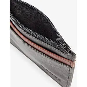 DENTS Logo-debossed Leather Card Holder
