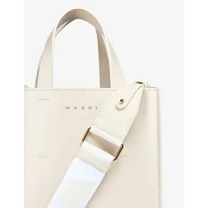 Marni Museo Leather Tote - Seashell