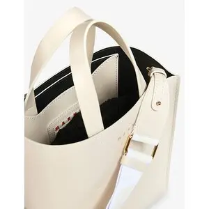 Marni Museo Leather Tote - Seashell