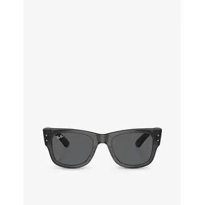 Ray-ban Mega Wayfarer Square-frame Sunglasses - Black