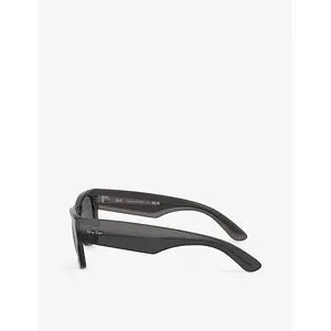 Ray-ban Mega Wayfarer Square-frame Sunglasses - Black