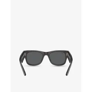 Ray-ban Mega Wayfarer Square-frame Sunglasses - Black