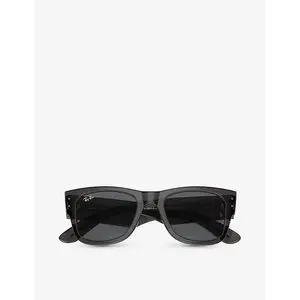 Ray-ban Mega Wayfarer Square-frame Sunglasses - Black