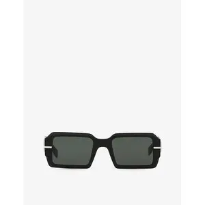 Fendi Fendigraphy Rectangle Sunglasses - Black