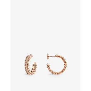 Cartier Clash De 18ct And Diamond Earrings - Rose Gold