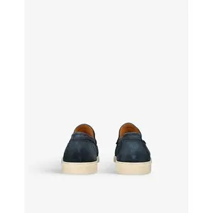 Magnanni Paraiso Slip-on Suede Loafers - Navy