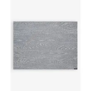 CHILEWICH Woodgrain Rectangle-shape Woven Placemat 36cm X 48cm - Slate