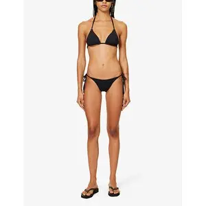 Monday Swimwear High-rise Stretch-nylon Bikini Bottom