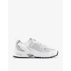 NEW BALANCE Mr530 Leather And Mesh Low-top Trainers - White Silver