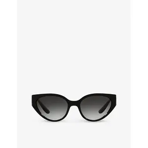 Dolce & Gabbana Dg6146 Logo-plaque Sunglasses - Black