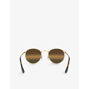 Ray-ban Round Frame Sunglasses - Gold