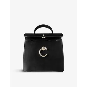 Cartier Panthère De Small Leather Cross-body Bag - Black