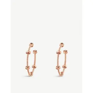 Cartier Eacute;crou 18ct Rose Gold Hoop Earrings