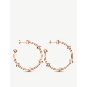 Cartier Eacute;crou 18ct Rose Gold Hoop Earrings