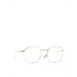 Chanel Oval Eyeglasses - Gold