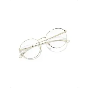 Chanel Oval Eyeglasses - Gold
