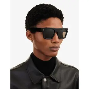TOM FORD Ft0711 Fausto Square-frame Sunglasses - Black