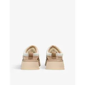 UGG Tazz Suede And Shearling Slippers - Beige