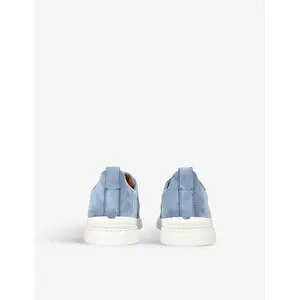 Zegna Triple Stitch Suede Low-top Trainers