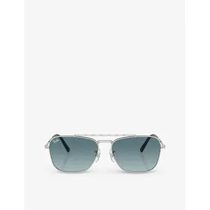 Ray-ban Caravan Square Sunglasses - Silver