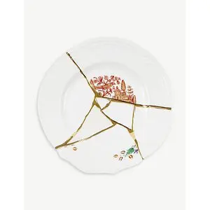 SELETTI Kintsugi N1 Porcelain And 24ct Gold Dinner Plate 27cm - One-color
