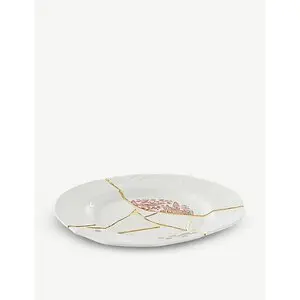 SELETTI Kintsugi N1 Porcelain And 24ct Gold Dinner Plate 27cm - One-color