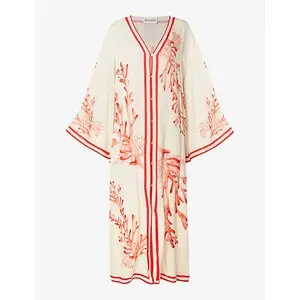MALINA Woven Maxi Dress