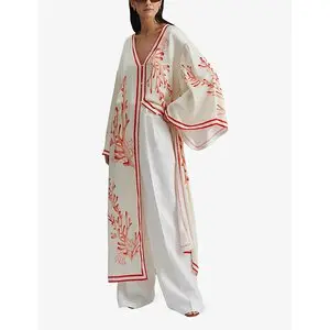 MALINA Woven Maxi Dress