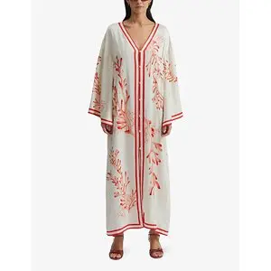 MALINA Woven Maxi Dress