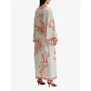 MALINA Woven Maxi Dress