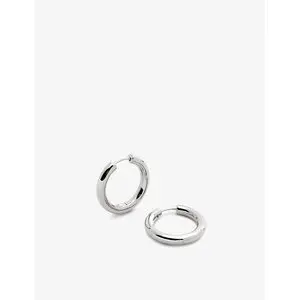 Monica Vinader Essential Click Medium Hoop Earrings - Sterling Silver