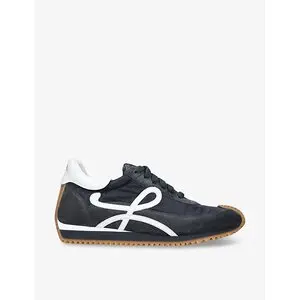 Loewe Flow Runner Leather And Shell Trainers - Blue/dark