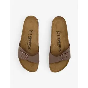 BIRKENSTOCK Madrid One-strap Faux-leather Sandals - Mocha Nubuck