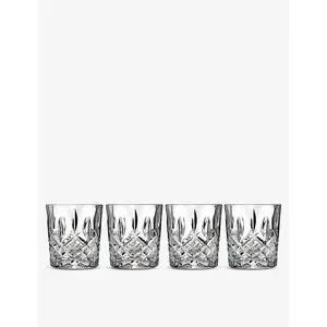 MARQUIS Markham Double Old Fashion Crystal Tumblers Set Of Four - One-color
