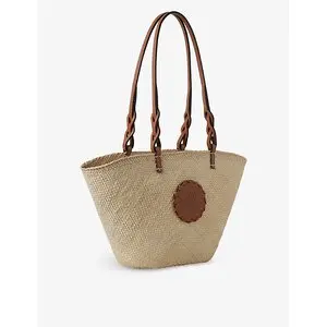 Mulberry Raffia Basket Bag