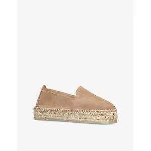Manebí Hamptons Double-sole Suede Espadrilles - Taupe