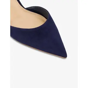 DUNE Suede Slingback Courts - Navy-suede