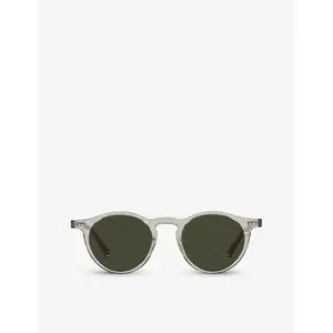 Oliver Spencer Round-frame Acetate Sunglasses - Grey