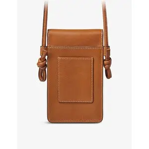 ASPINAL OF LONDON Ella Leather Cross-body Phone Case - Tan